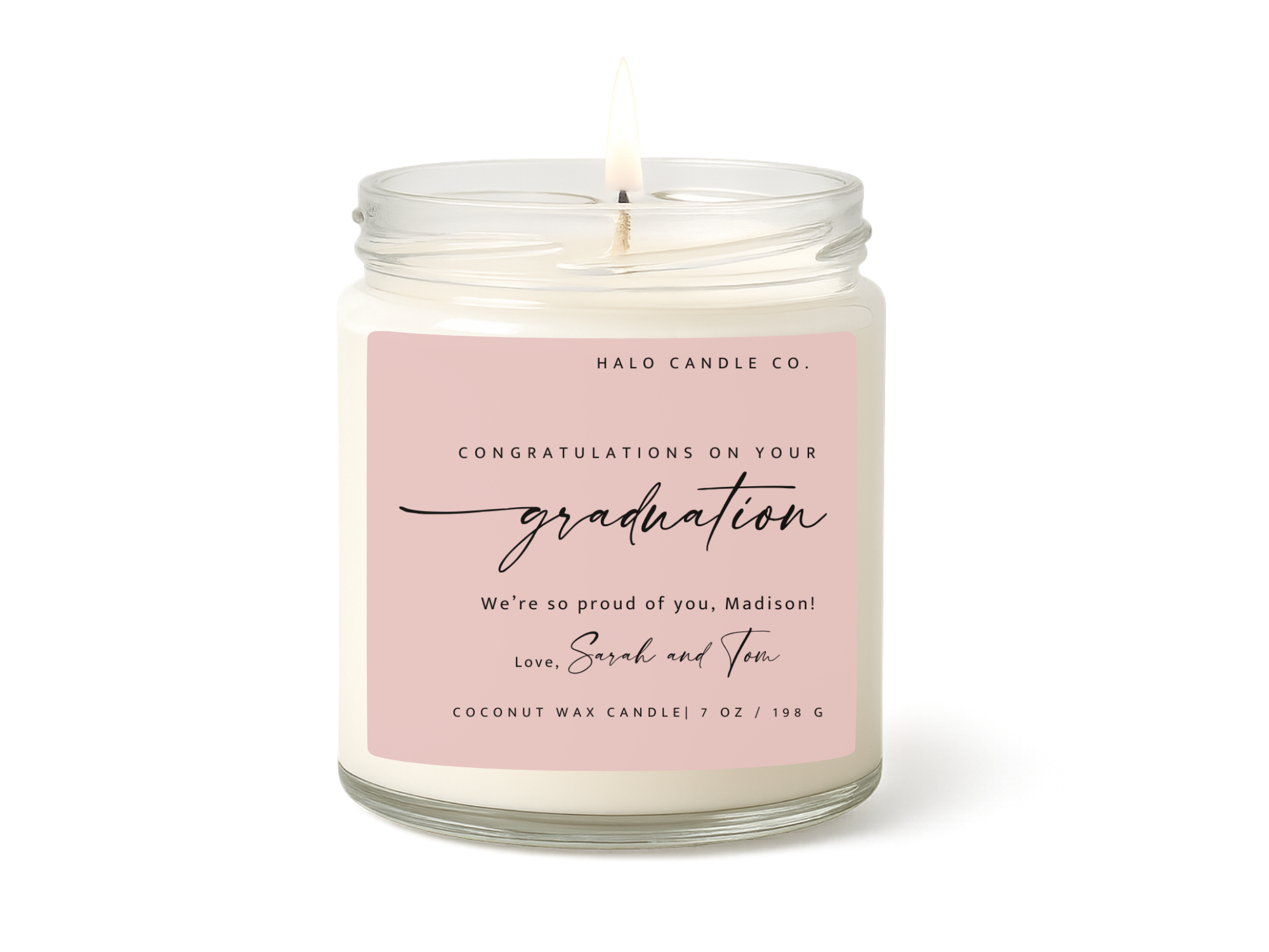 Graduation Candles - Congratulations Gift Candle | Halo Candle Co.